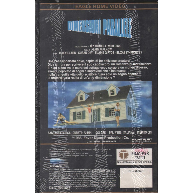 Dimensioni Parallele VHS Gary Walkow Univideo – EHV00040 Sigillato