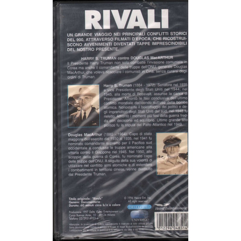 Rivali VHS Univideo - CD04851 Sigillato