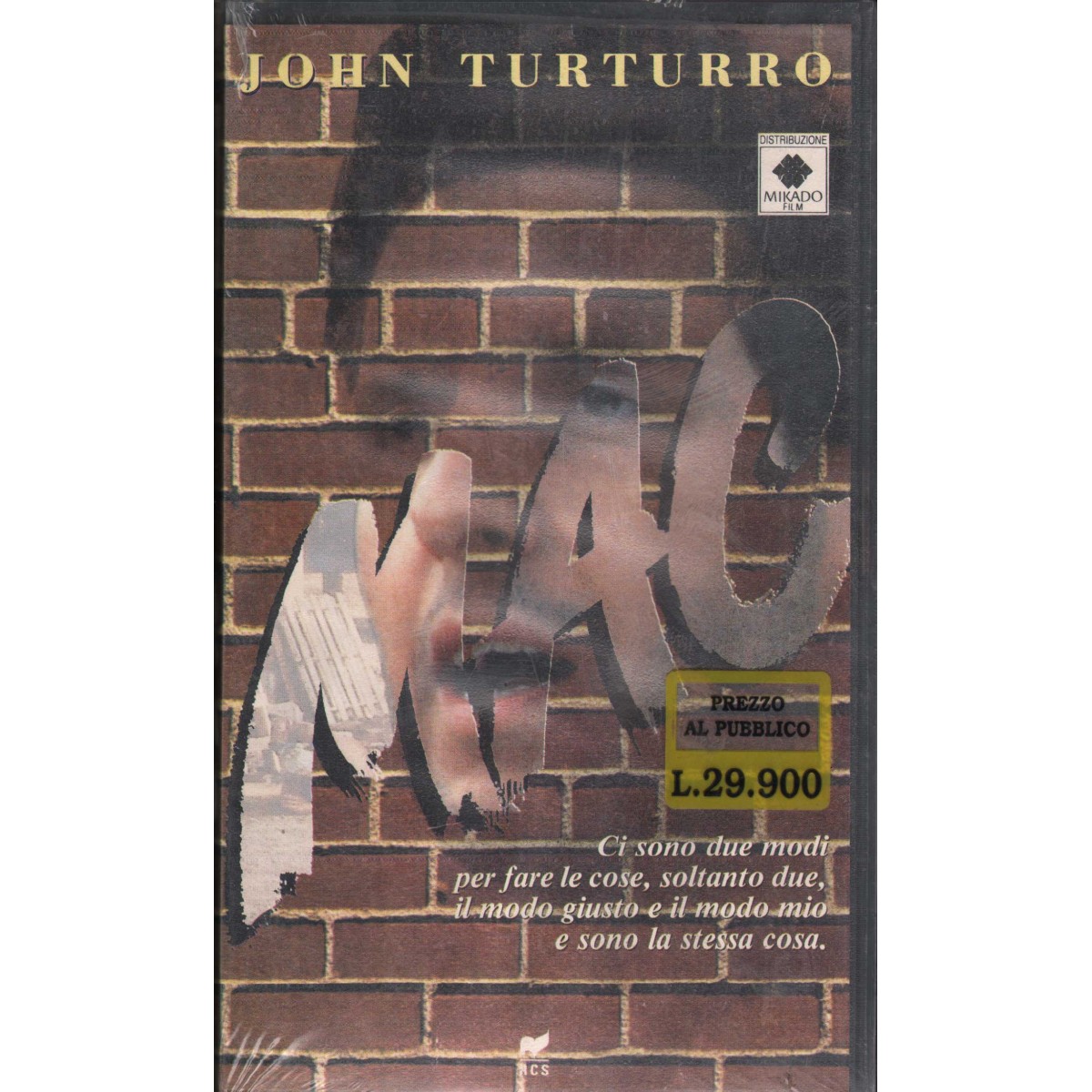 Mac VHS John Turturro Univideo - 21212 Sigillato