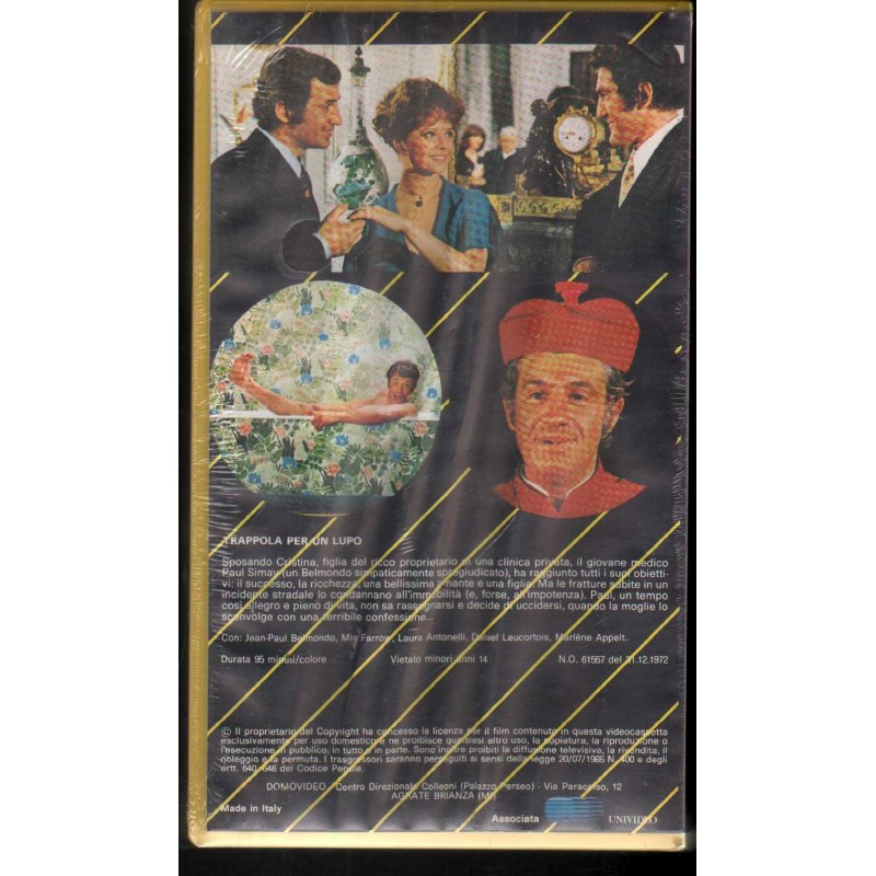 Trappola Per Un Lupo VHS Claude Chabrol Univideo -04246 Sigillato