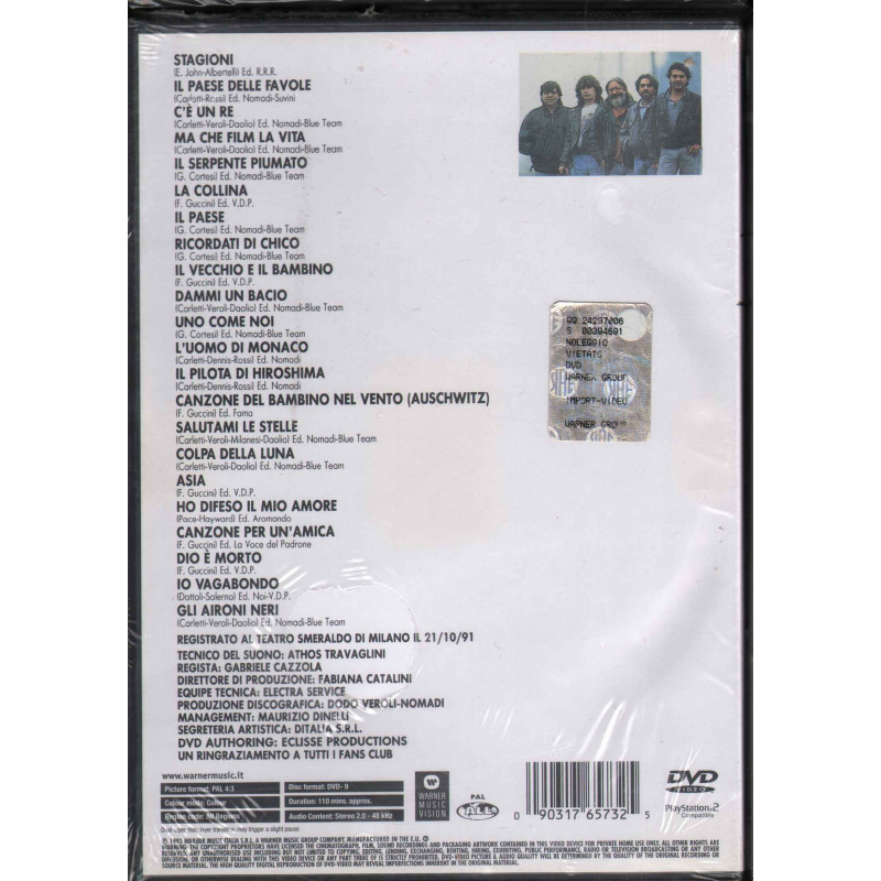 Nomadi ‎DVD Gente Come Noi In Concerto / Warner Music 9031 76573-2