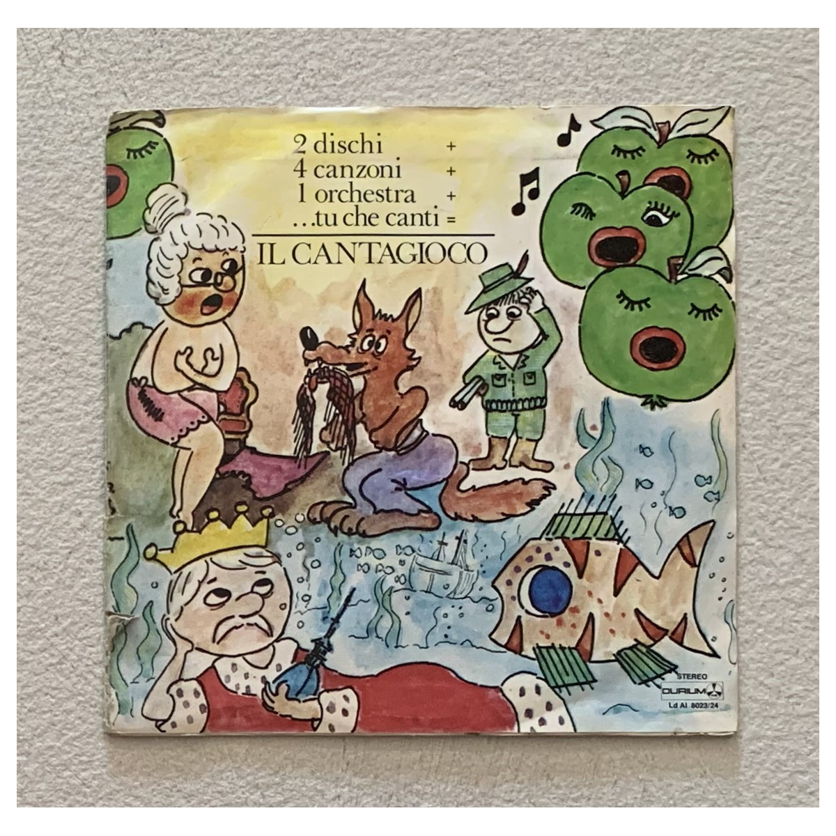 Le Mele Verdi Vinile 7" 45 giri Il Cantagioco / Durium – LdAI8023/24